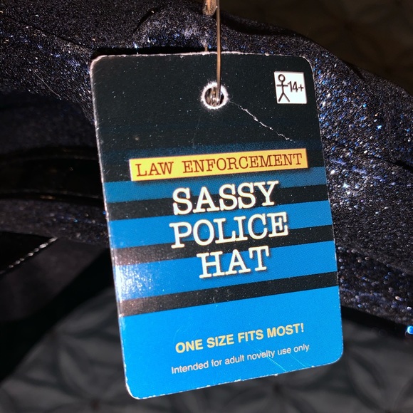 Accessories | New Costume Glitter Blue Sassy Police Hat | Poshmark